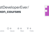 Github Worstdeveloperever Python Courses