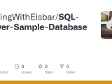 Github Codingwitheisbar Sql Server Sample Database