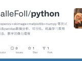 Github Whallefoll Python Python Opencv Skimage Matplotlib Numpy