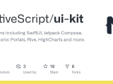 Github Nativescript Ui Kit Various Ui Plugins Including Swiftui