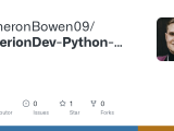 Github Cameronbowen09 Hyperiondev Python Projects