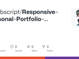 Github Jacobscript Responsive Personal Portfolio Website Using Html