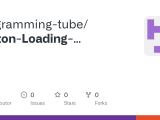 Github Programming Tube Button Loading Animation
