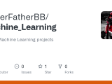 Github Coderfatherbb Machine Learning All The Machine Learning Projects