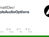 Github Azumattdev Simpleaudiooptions