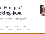 Github Mostlymagic Hacking Java Sample Code For My Talk Hacking Java