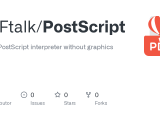Github Pdftalk Postscript Simple Postscript Interpreter Without Graphics