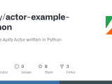 Github Apify Actor Example Python Example Apify Actor Written In Python