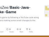 Github Daviszee Basic Java Snake Game I Built This Game By Following
