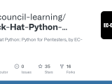 Github Ec Council Learning Black Hat Python Python For Pentesters