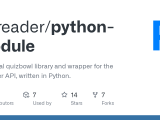 Github Qbreader Python Module Quizbowl Library And Python Wrapper