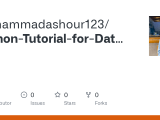 Github Mohammadashour123 Python Tutorial For Data Science