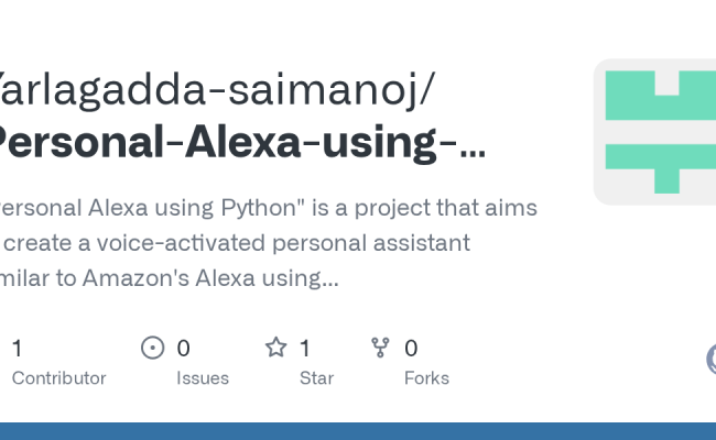 GitHub - Yarlagadda-saimanoj/Personal-Alexa-using-Python: 