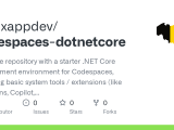 Github Beluxappdev Codespaces Dotnetcore Template Repository With A