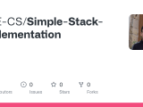 Github Ame Cs Simple Stack Implementation