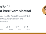 Github Gabor7d2 Datafixerexamplemod An Example Mod For Forge