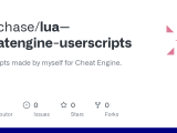 Github Ericchase Lua Cheatengine Userscripts Lua Scripts Made By
