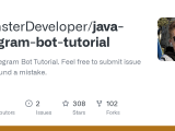 Github Monsterdeveloper Java Telegram Bot Tutorial Java Telegram Bot
