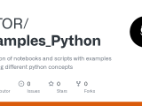 Github Jotor Examples Python Collection Of Notebooks And Scripts