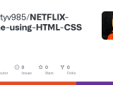 Github Shettyv985 Netflix Clone Using Html Css