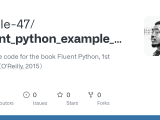 Github Noble 47 Fluent Python Example Code Example Code For The Book