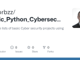 Github Ajborbzz Basic Python Cybersecurity Here Are Lists Of Basic
