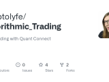 Algorithmic Trading Code At Main Cryptolyfe Algorithmic Trading Github