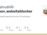 Github Sanshruthr Python Websiteblocker Python Based Website Blocker