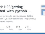 Github Shash1122 Getting Started With Python Object Oriented