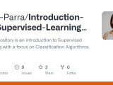 Github Yael Parra Introduction To Supervised Learning Classification