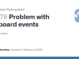 Problem With Keyboard Events Issue 2578 Pysimplegui Pysimplegui