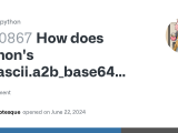 How Does Python S Binascii A2b Base64 Base64 B64decode Work Issue