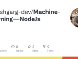 Github Piyushgarg Dev Machine Learning Nodejs