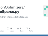 Github Pythonoptimizers Suitesparse Py Cython Python Interface To
