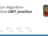 Github Python Algorithm Practice Lwy Practice