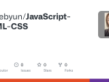 Github Jiheebyun Javascript Html Css