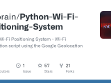 Github Initbrain Python Wi Fi Positioning System Python Wi Fi