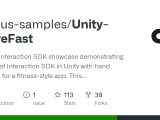 Github Oculus Samples Unity Movefast Oculus Interaction Sdk Showcase
