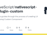 Github Nativescript Nativescript Ui Plugin Custom This Repo Guides