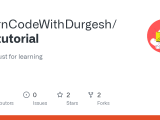 Github Learncodewithdurgesh Git Tutorial This Is Just For Learning