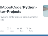 Github Nj Allaboutcode Python Tkinter Projects All Of My Python S