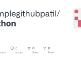 Github Samplegithubpatil Python