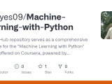 Github Unayes09 Machine Learning With Python This Github Repository