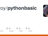 Github Sisroy Pythonbasic