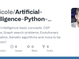 Github Nirnicole Artificial Intelligence Python Repositories