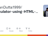 Github Sayandutta1999 Calculator Using Html Css And Javascript