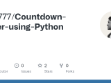Github Cna777 Countdown Timer Using Python