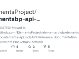 Github Elementsproject Elementsbp Api Reference Deprecated Moved