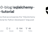 Github Auth0 Blog Sqlalchemy Orm Tutorial Repository That