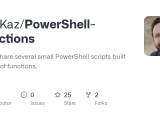 Github Profkaz Powershell Functions Site To Share Several Small
